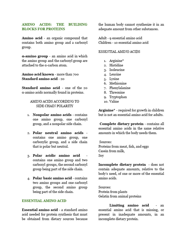 PROTEINS Complete | PDF | Amino Acid | Proteins