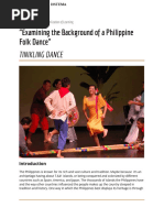 Tinikling Dance: Steps, Costumes & Props | PDF