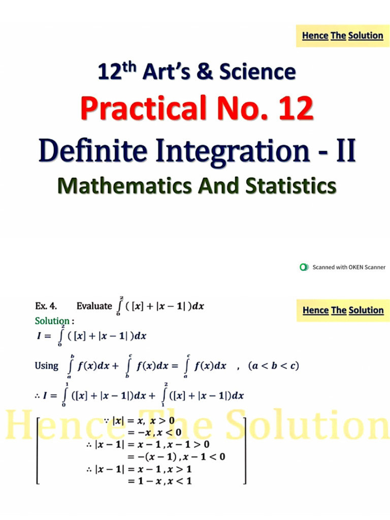 Definite Integration - 2 | PDF