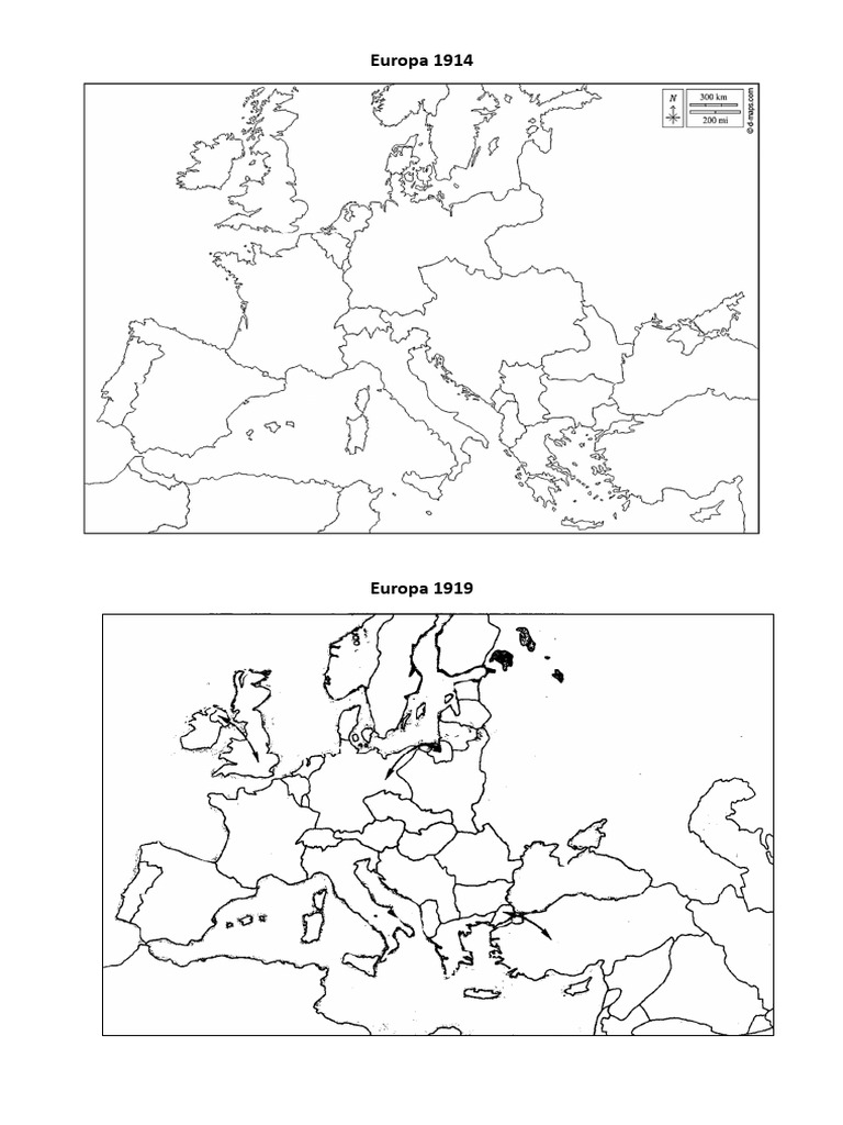 Primera Guerra Mapas Mudos | PDF
