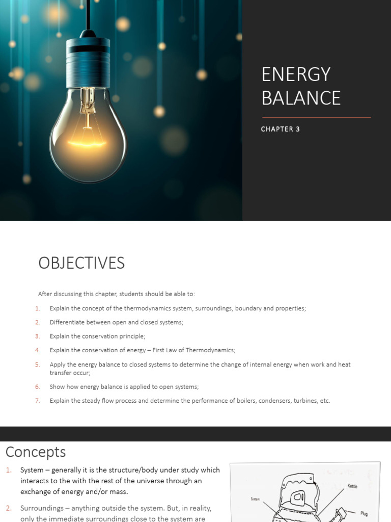 Chapter 3 ENERGY BALANCE | PDF | Engines | Pump