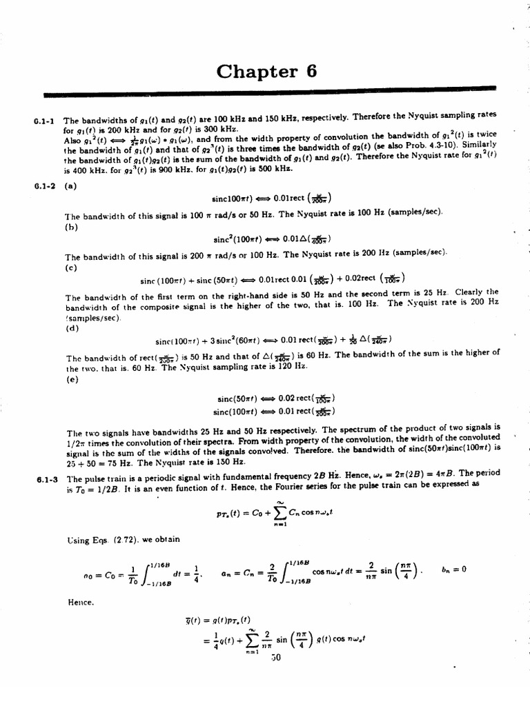 CH 6 Pulsemodsoln | PDF