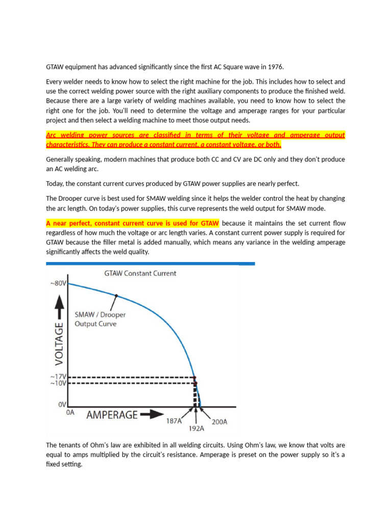 Selecting GTAW Welding Power Sources | PDF | Power Supply | Welding