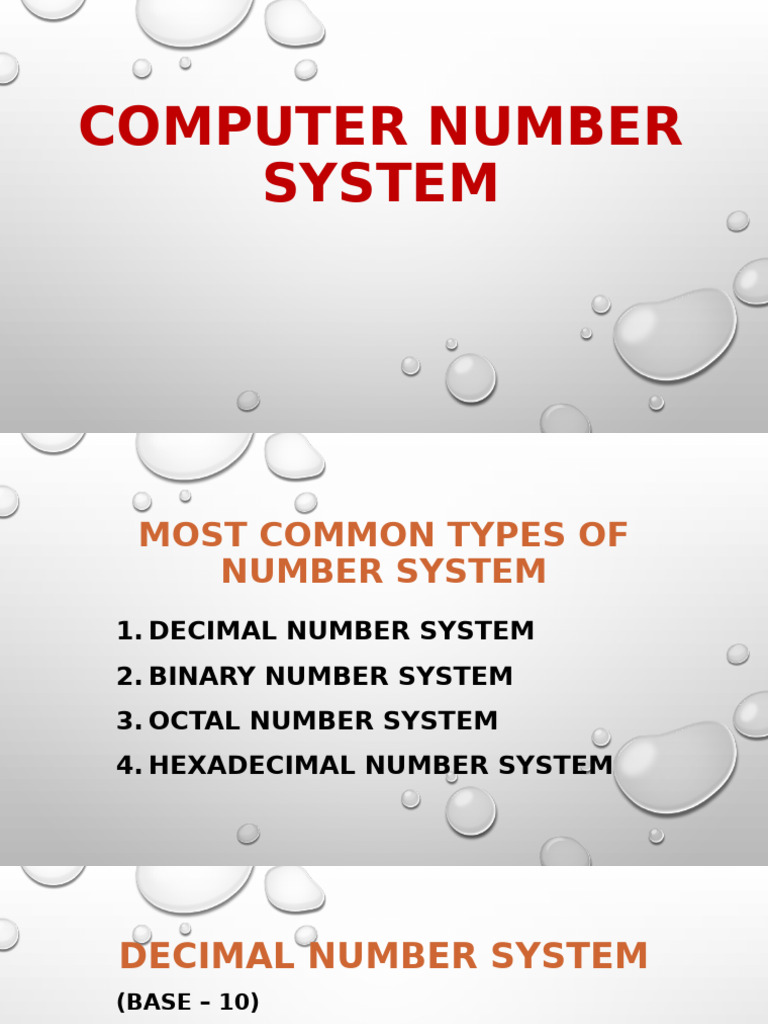 Decimal Oct Hex | PDF