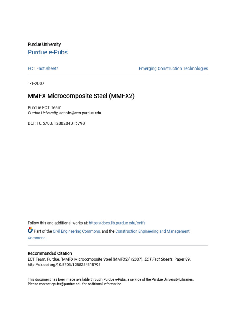 MMFX Microcomposite Steel (MMFX2) | PDF | Steel | Microstructure