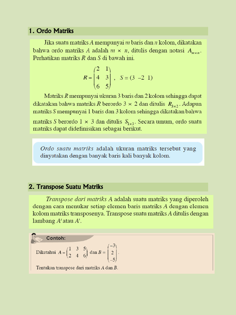 Matriks 2 | PDF