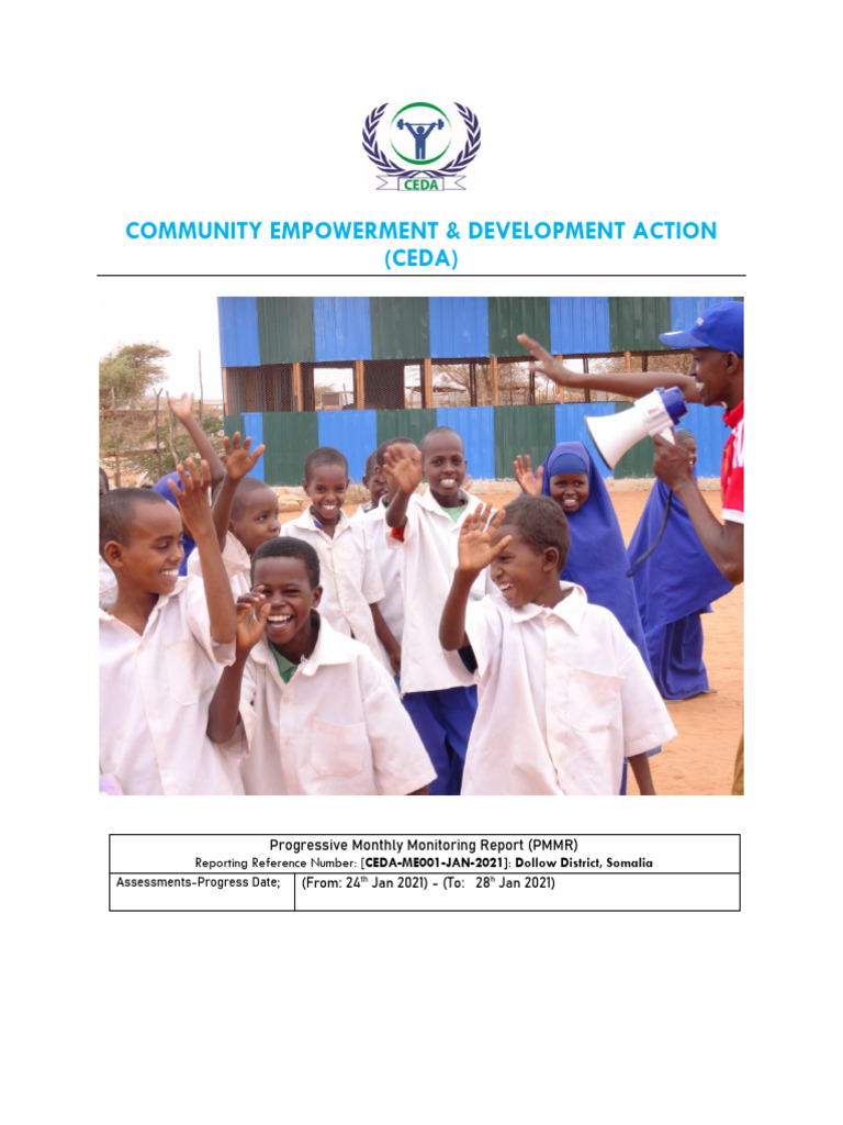 CEDA 1.monthly Report Jan - 2021 | PDF | Empowerment | Tuberculosis