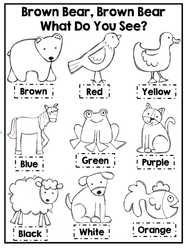 Brown Bear Storytelling Necklace Printable | PDF