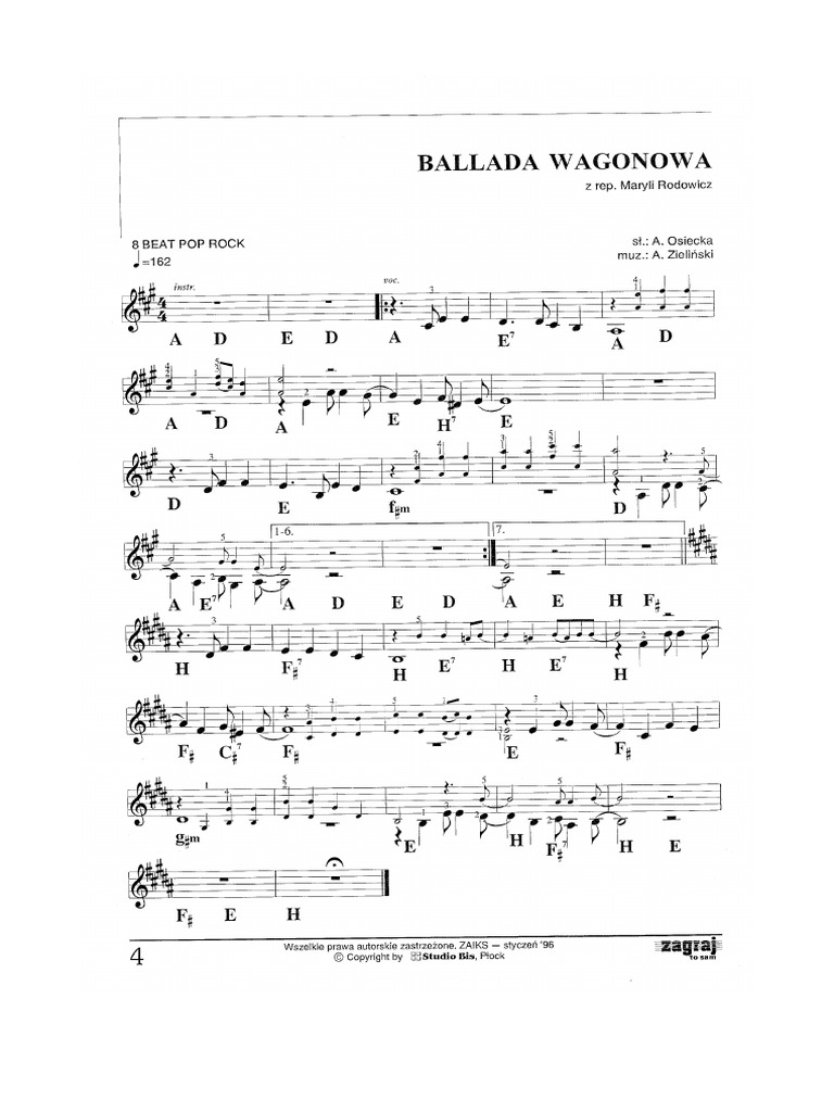 Ballada Wagonowa - Zagraj To Sam | PDF