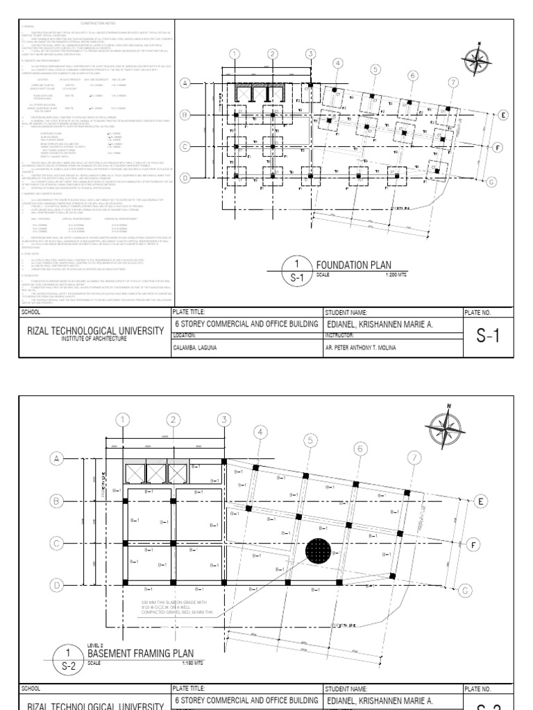 6-Storey Building Structural Plans | PDF | Structural Engineering ...