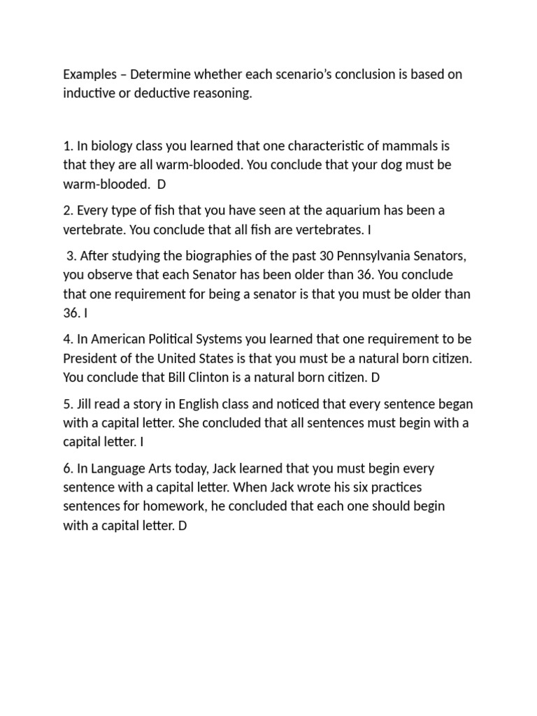 Chapter 1 TEST Liberal Arts MAth | PDF | Inductive Reasoning ...