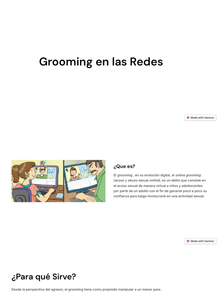 Grooming en Las Redes | PDF | Abuso sexual | Psicología Social