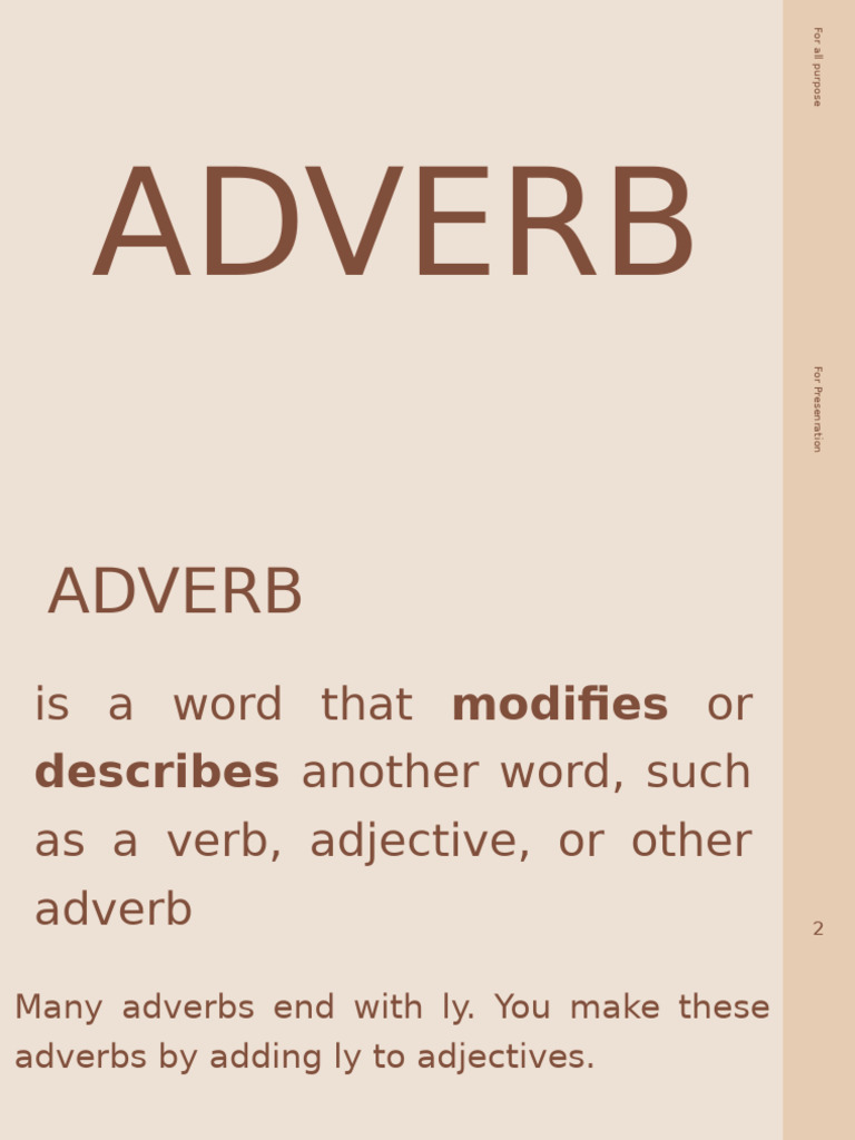 Understanding Adverbs and Their Usage | PDF