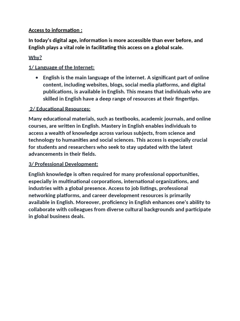 Access To Information | PDF