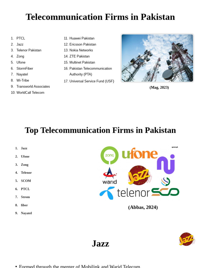 Top Telecom Companies in Pakistan | PDF | Information And ...