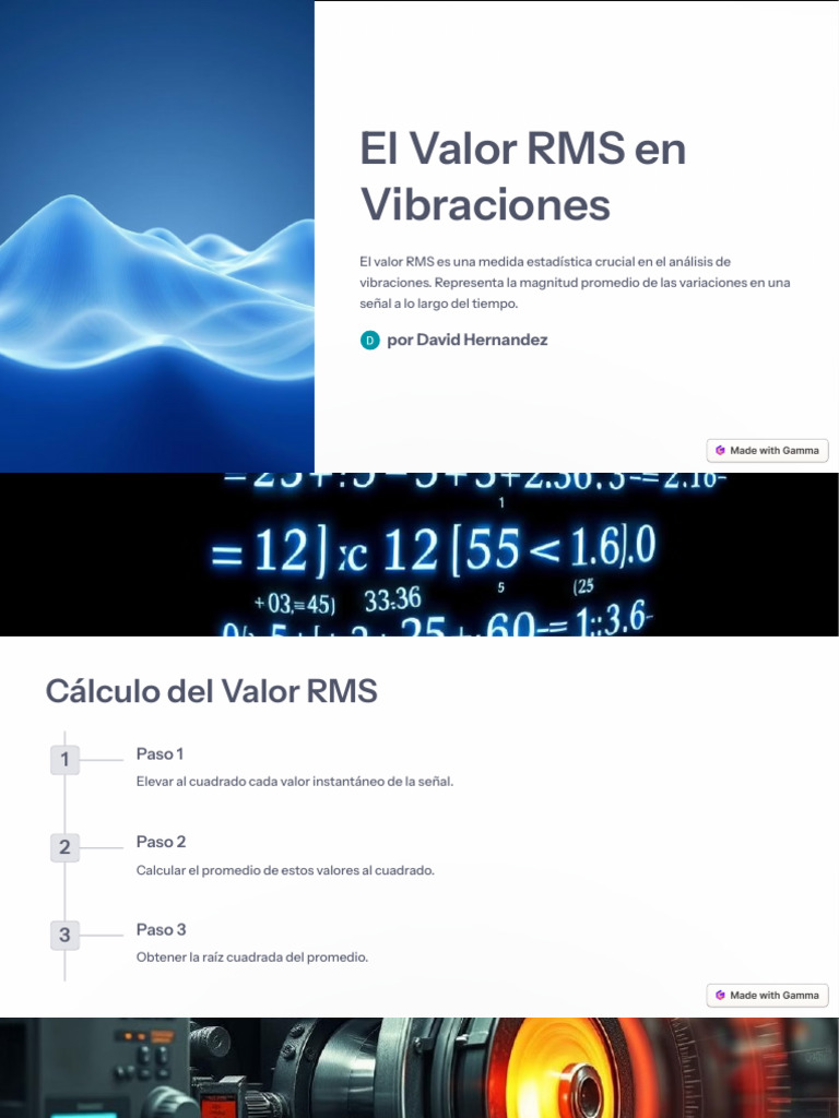 Valor RMS en Análisis de Vibraciones | PDF | Diagnostico medico | Media ...