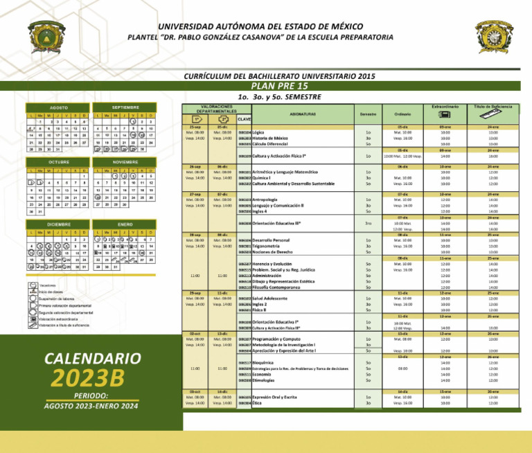 CALENDARIO 2023B - Color | PDF