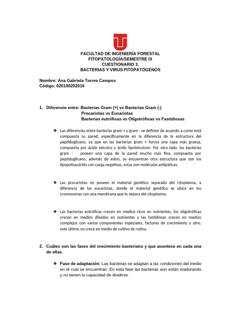 Ana Gabriela Torres Campos - C3 | PDF | Las bacterias | Virus