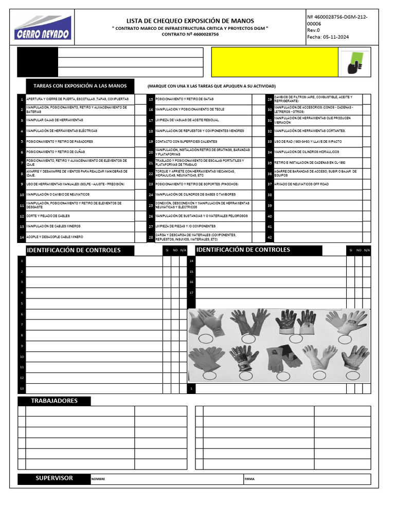Lista de Chequeo para Exposición de Manos | PDF