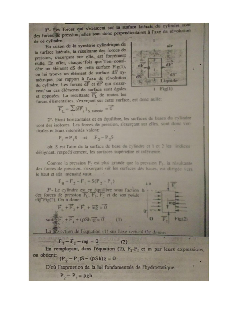 Solution Hydrostatique | PDF
