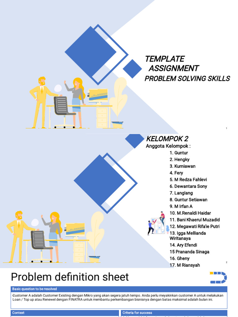 Problem Solving Template | PDF