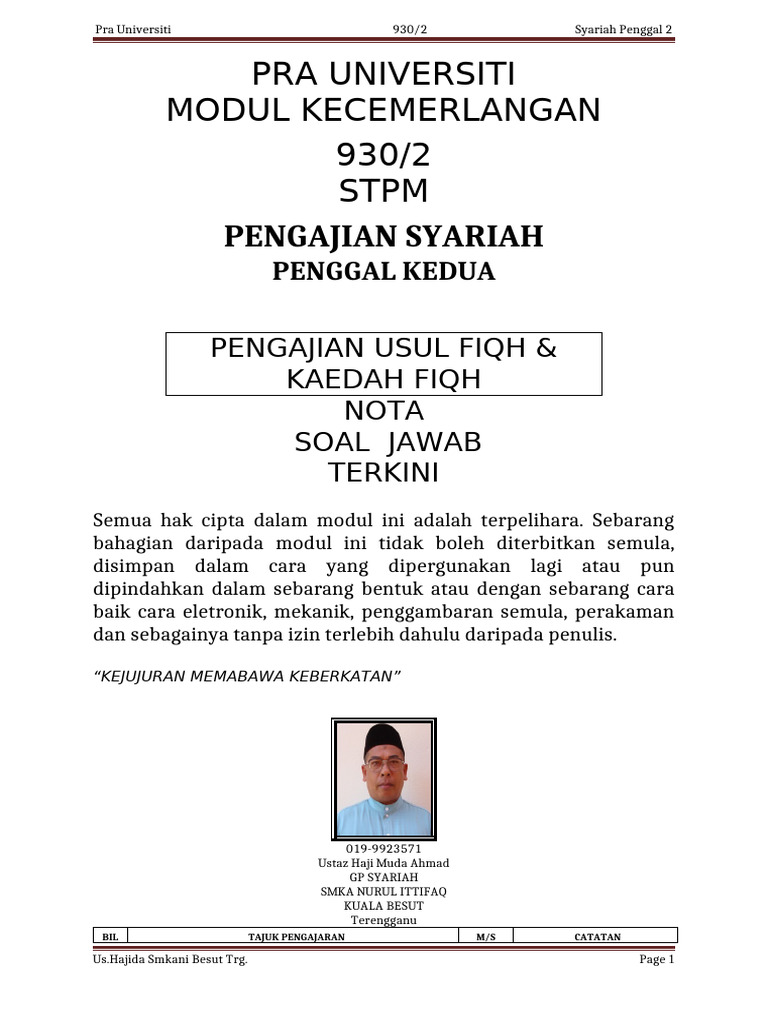 Modul Sem 2 | PDF