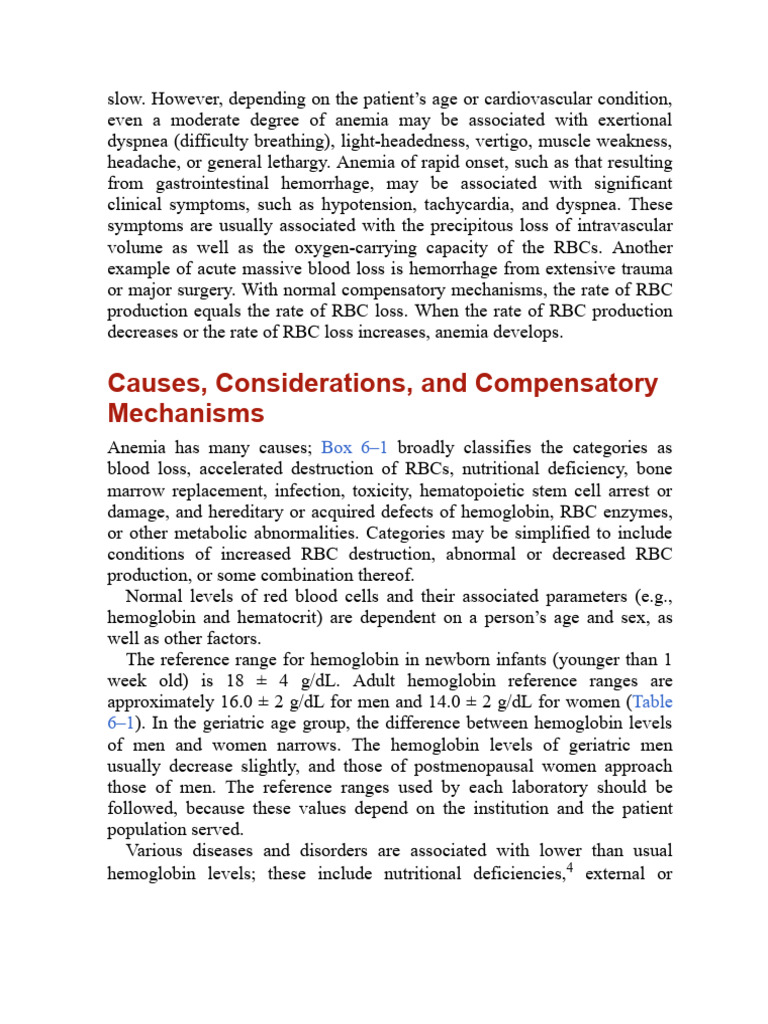 Clinical Hematology and Fundamentals of Hemostasis - (Part 2 Anemias ...