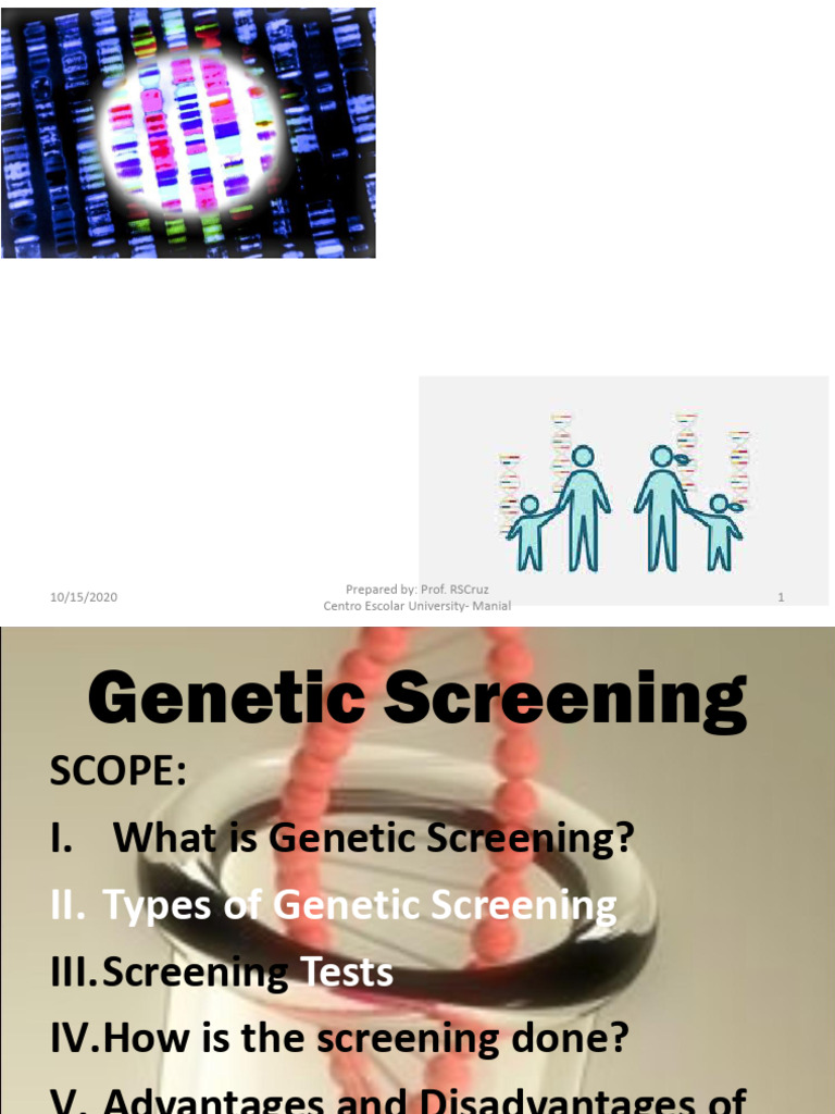 Genetic Screening | PDF | Genetic Testing | Screening (Medicine)
