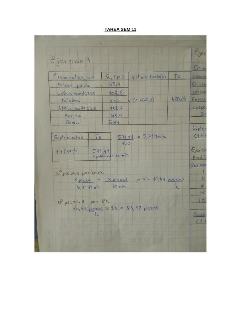 Ejercicios Sem 11 | PDF