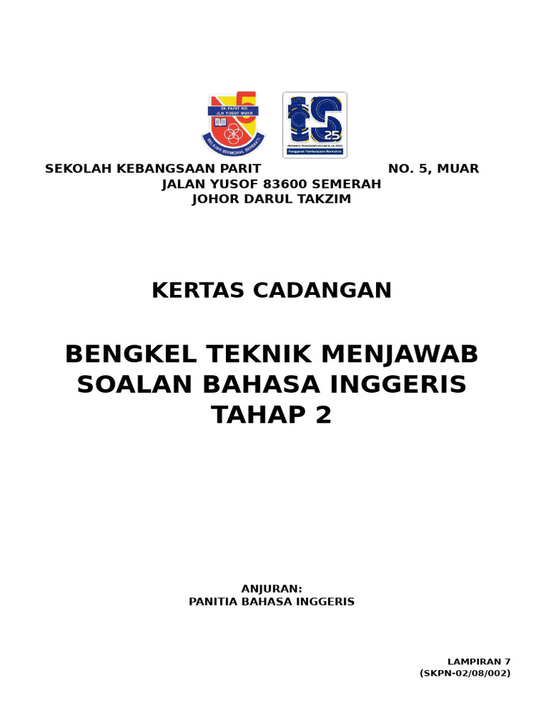 Kertas Kerja Bengkel | PDF