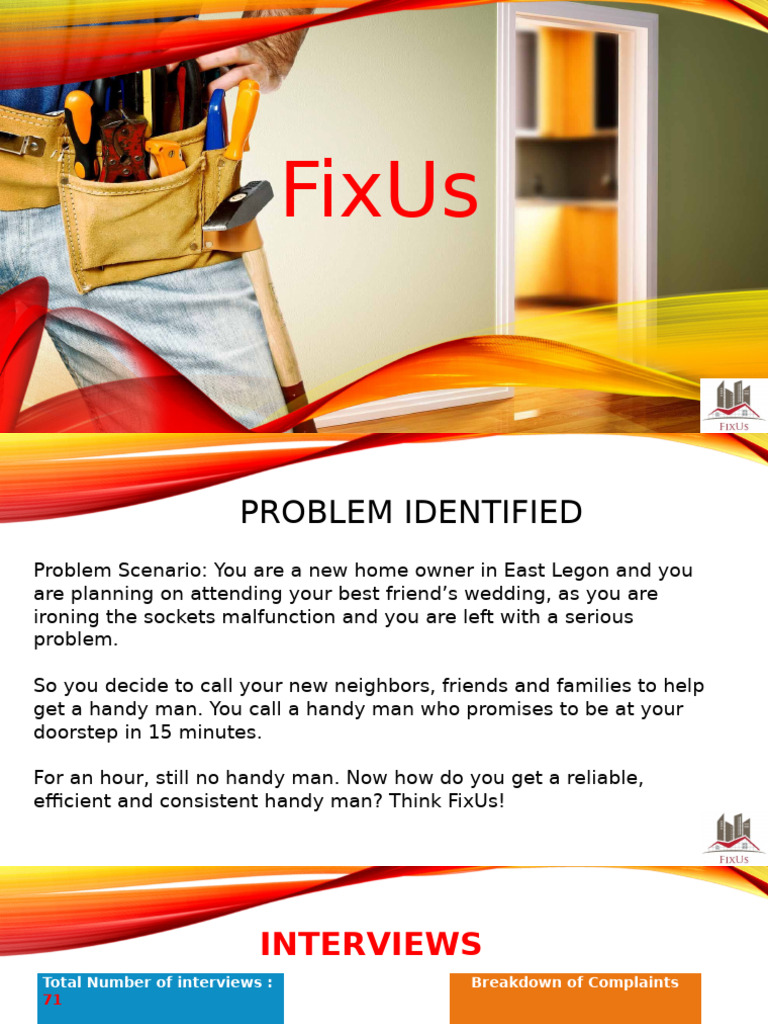 FixUs - Final - Presentation | PDF