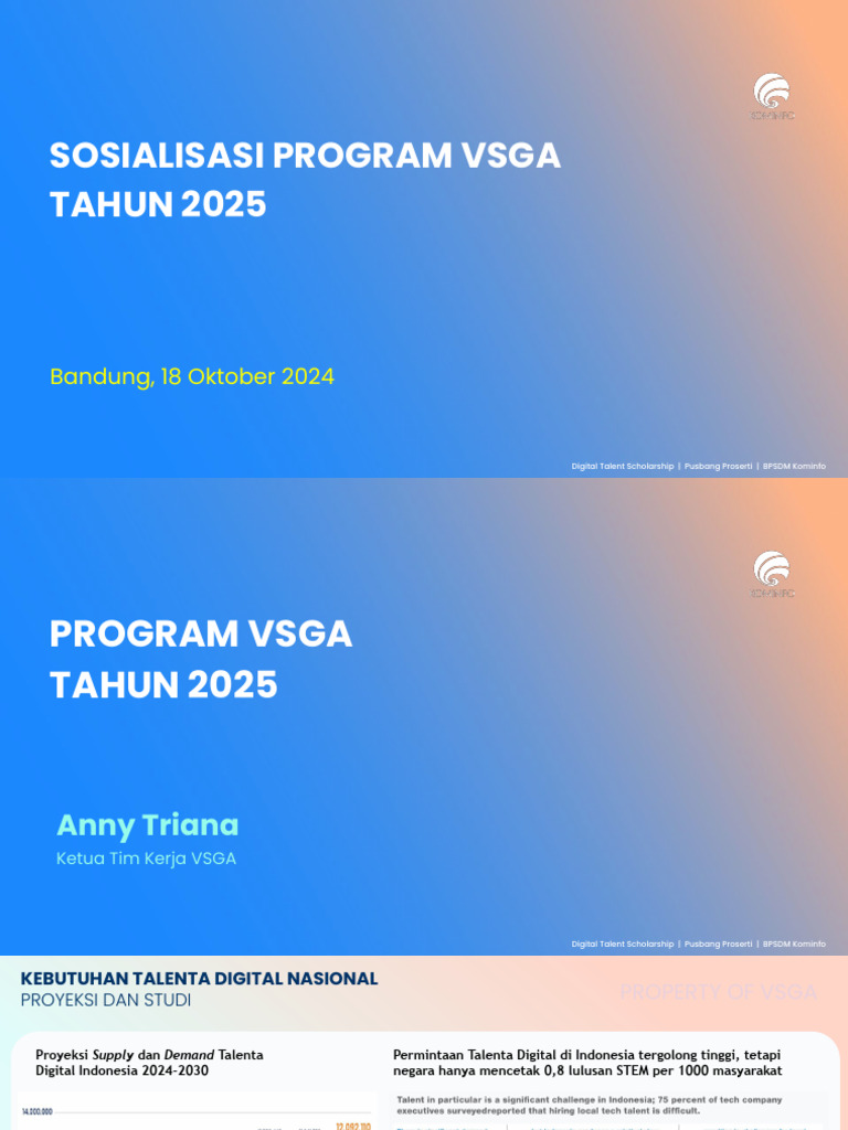 Beasiswa Talenta Digital VSGA 2025 | PDF