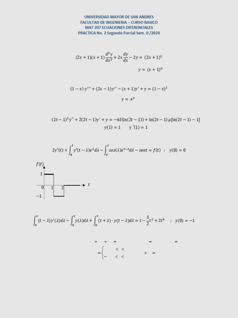Practica 2 MAT 207 2024 | PDF