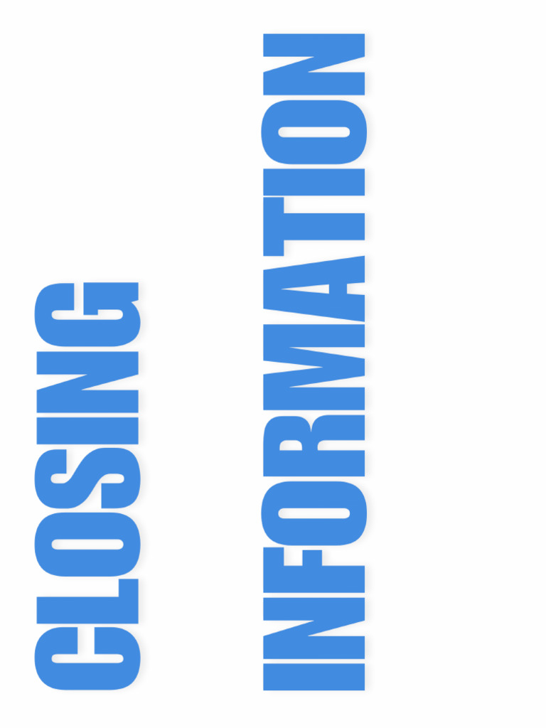 Closing Bulletin Board Flyer | PDF