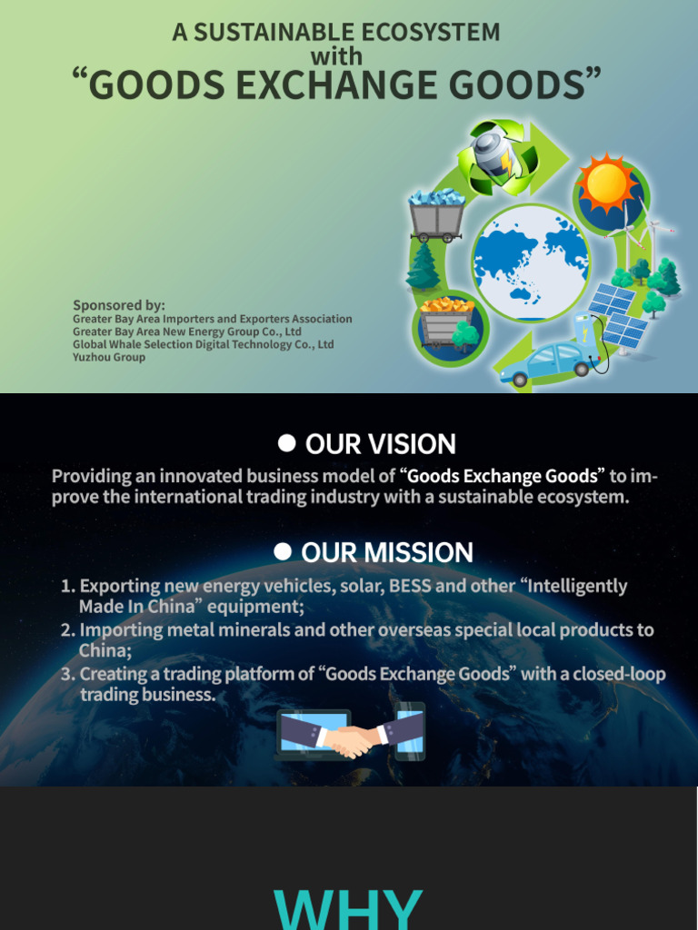 A Sustainable Ecosystem With Goods Exchange Goods | PDF