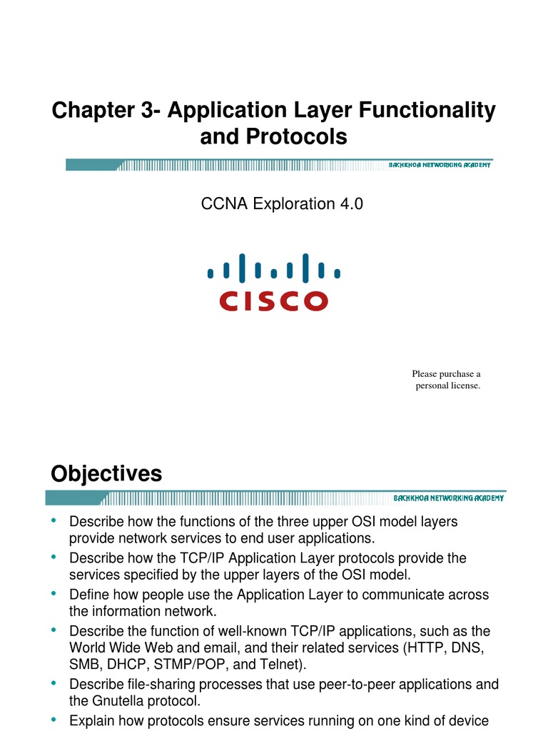 CA - Ex - S1M03 - Application Layer Functionality and Protocols | PDF | Domain Name System ...