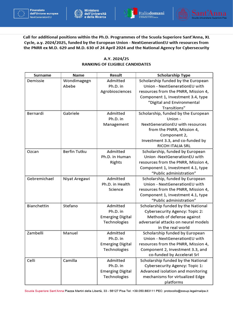 Ranking List 2024 25 - 3 | PDF | Doctor Of Philosophy | Qualifications
