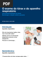 Exame Físico do Tórax e Pectoriloquia | PDF | Pulmão | Respiração