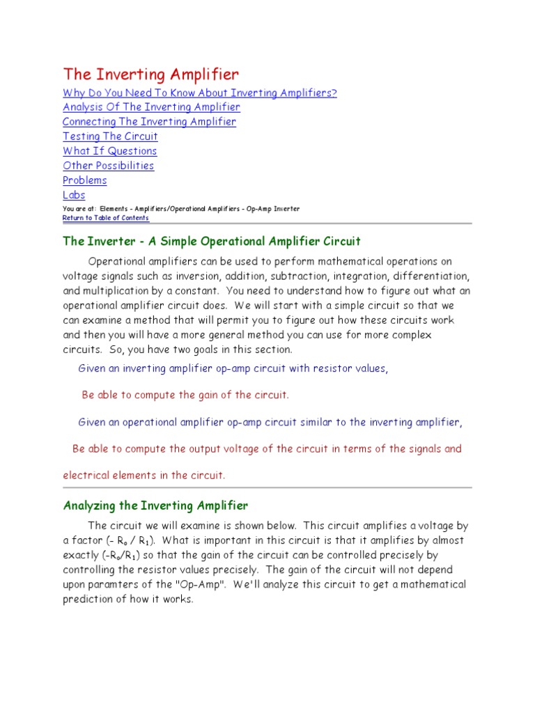 New Microsoft Office Word Document | PDF | Operational Amplifier ...