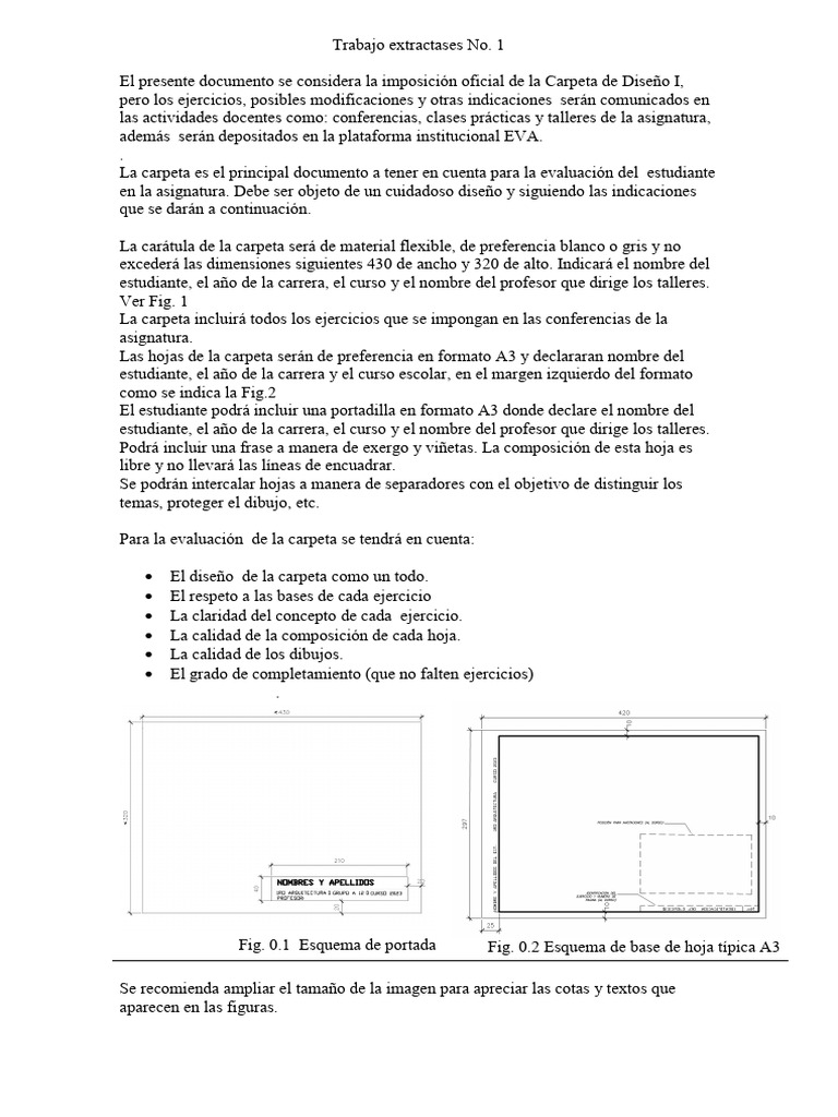 DI-001 Indicaciones Generales Sobre La Carpeta y Ejercicio 1 | PDF