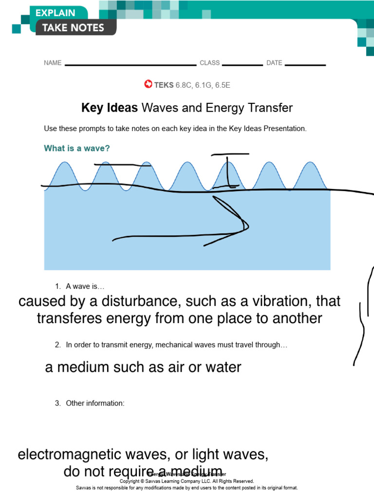 Types of Waves Notes | PDF | Waves | Electromagnetic Radiation