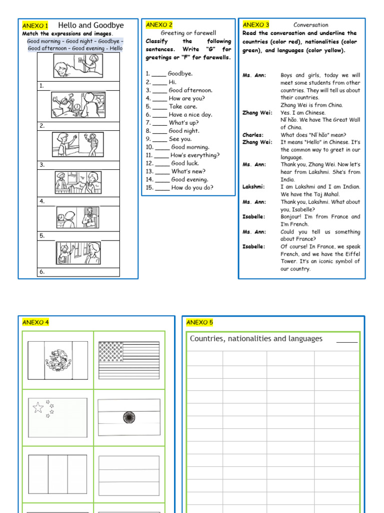 Anexos 1° Contenido 1 | PDF | Spanish Language | Argentina