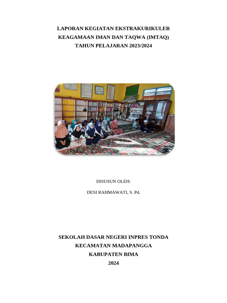 Laporan Dan SK Ekskul DESIW | PDF