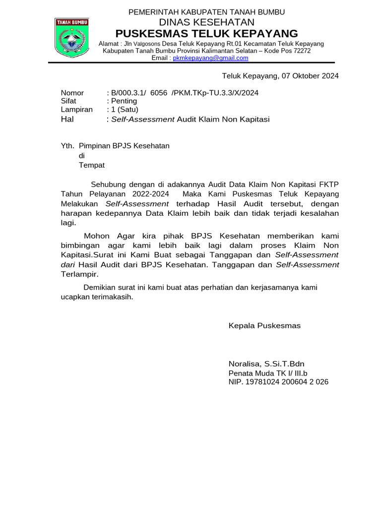 Surat Undangan Program | PDF