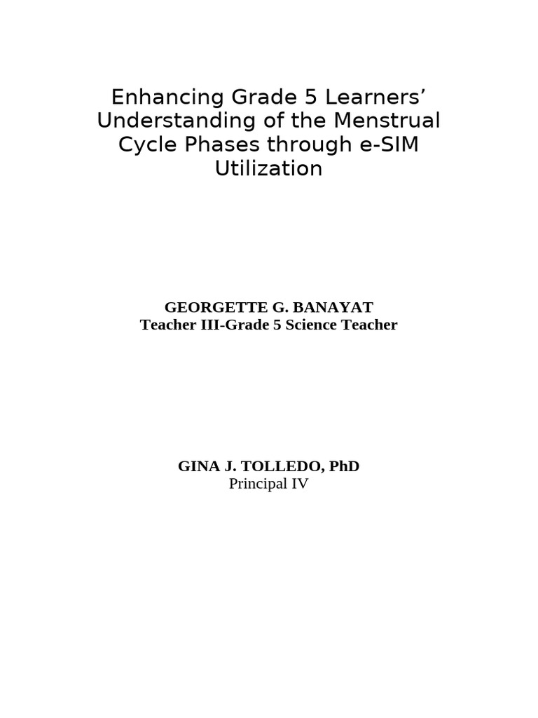 5 - ESIM - Grade 5 | PDF | Learning | Teaching Method