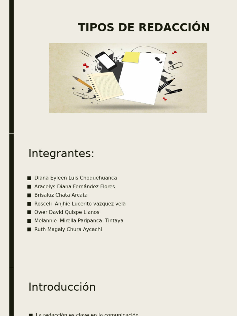 Tipos de Redacción.. | PDF