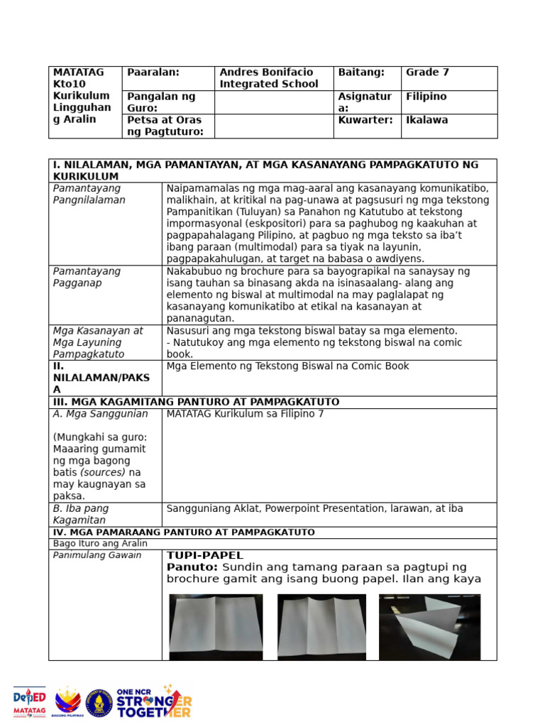 Q2 - Week - 7 Unang Araw | PDF