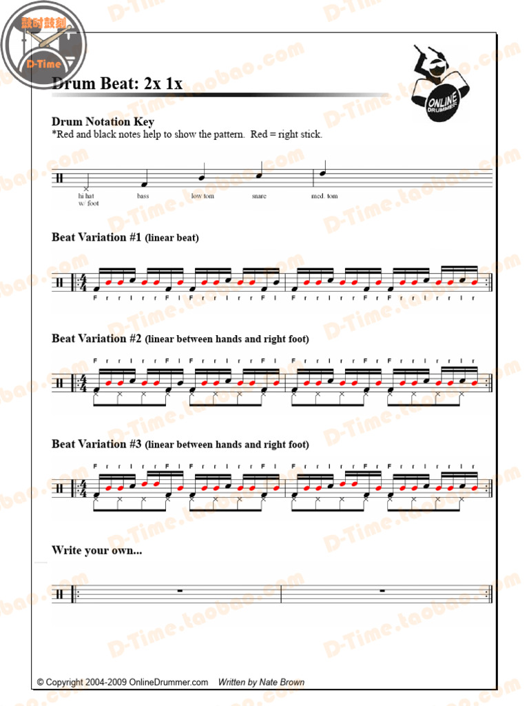 Drum Beat: 2x 1x | PDF