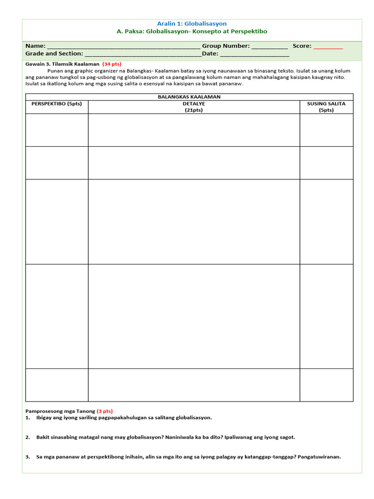 AP10 2nd QTR Aralin 1 Individual Activity May Talasalitaan ACTIVITY ... AP10 2nd QTR Aralin 1 Individual Activity May Talasalitaan ACTIVITY ...
