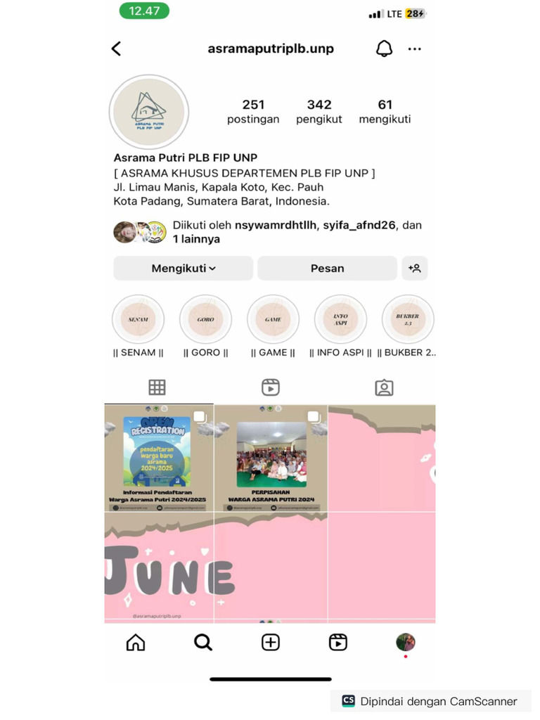 Bukti Follow Akun | PDF